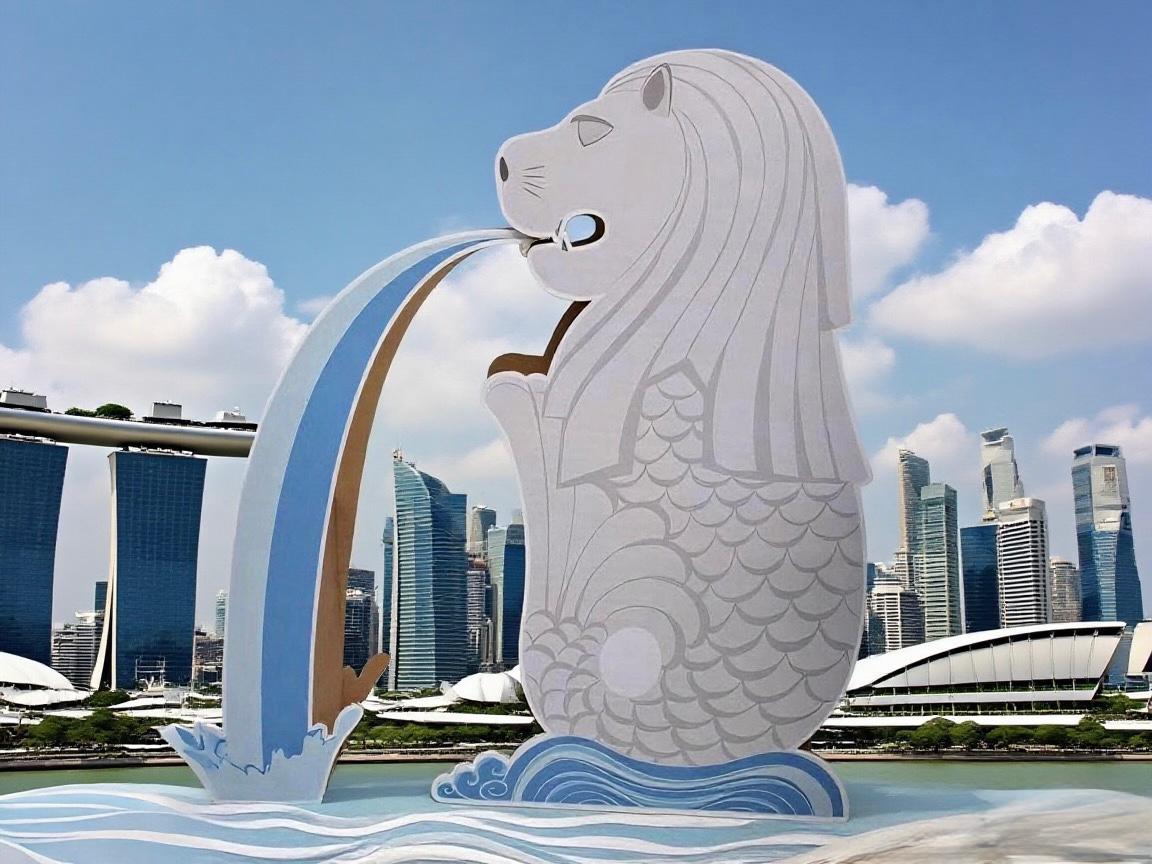 Merlion Standee Pop Up