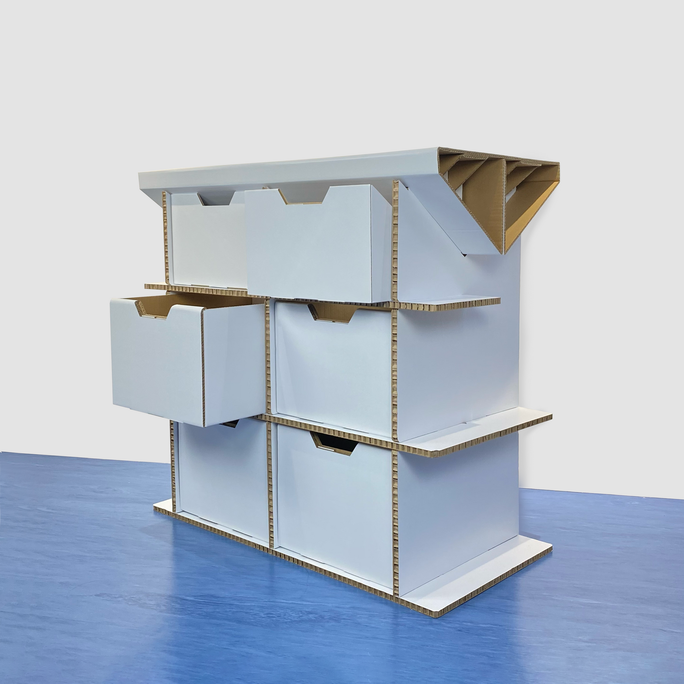 ICEBERG 6-DRAWER SHELVING UNIT