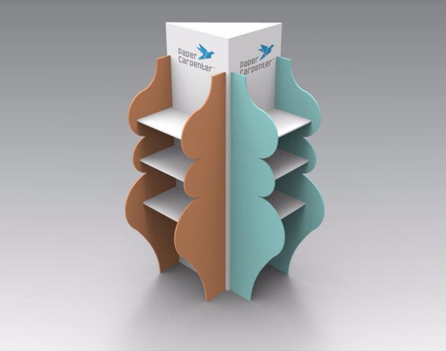 4-Sided Floor Display