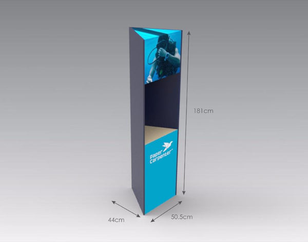 Triangular Totem Floor Display