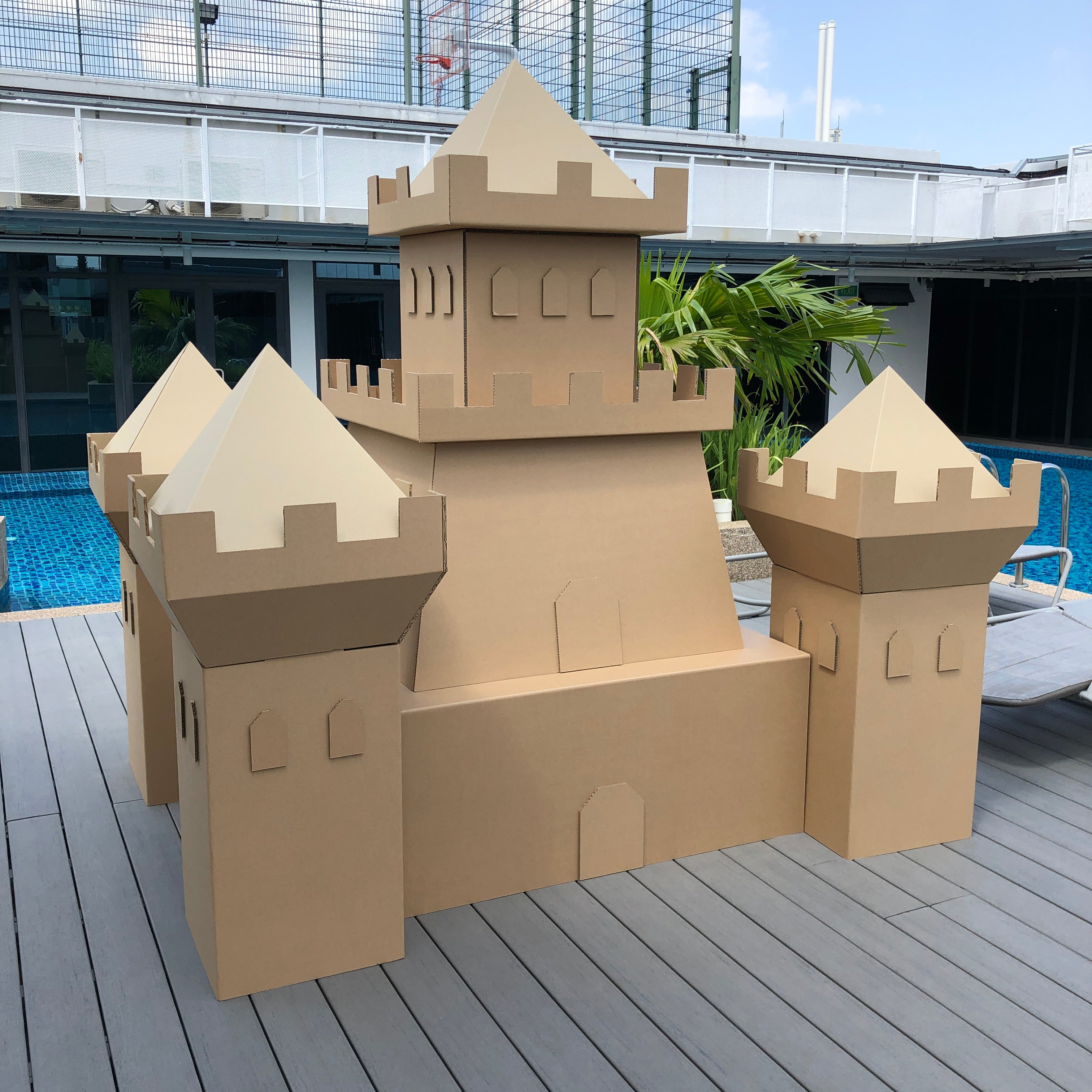 Cardboard Castle Facade Japanese Cardboard House Facade For Toy