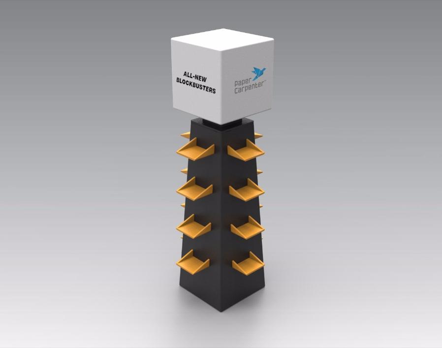 Floor Display Pop-up Shelves